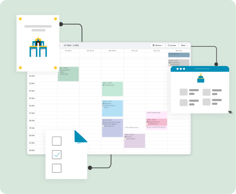 In product: Calendar – ChurchDesk